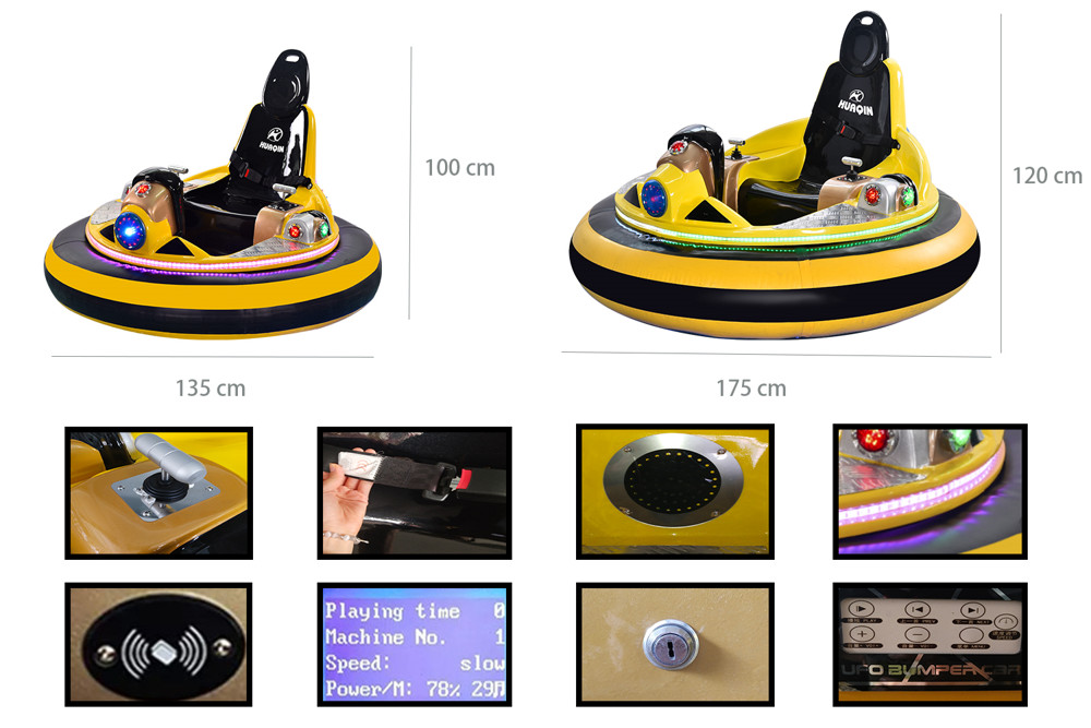 HUAQIN Amusment Machines Supplier Kids Adults Bumper Car For Sale