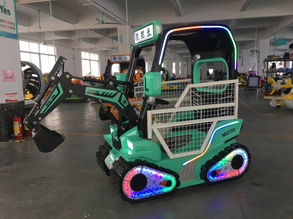 amusement manufacturer 12v excavator ride on toy parent-kid digger car