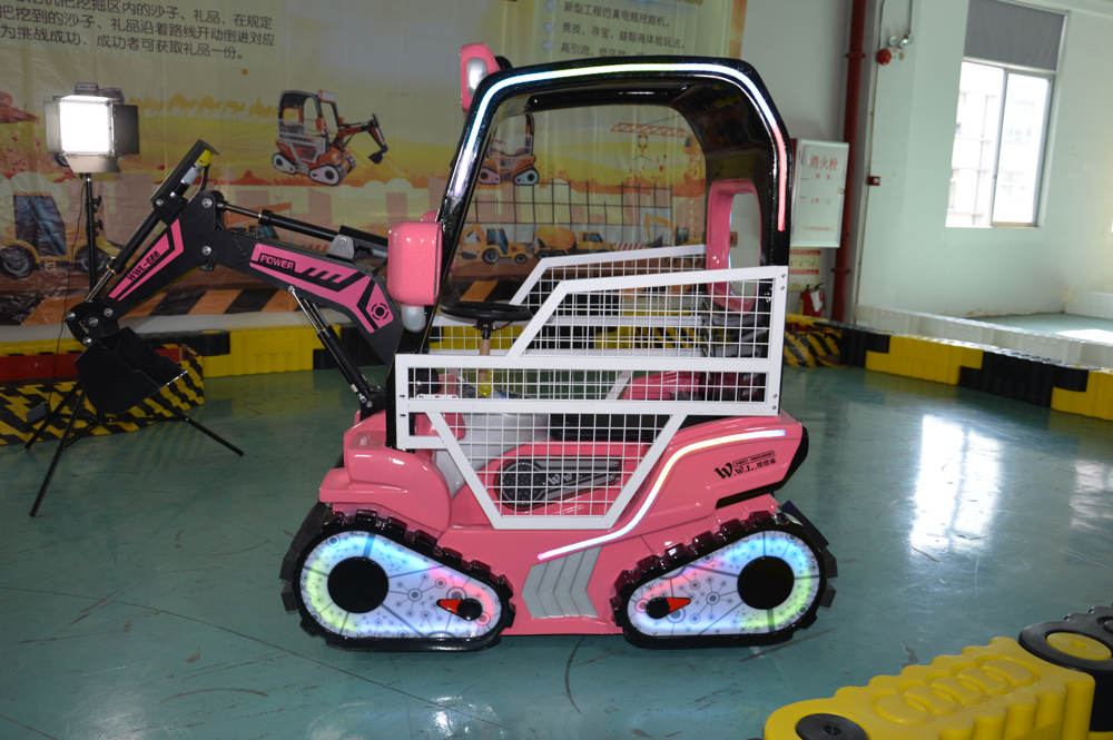 huaqin amusement electric digger car for kids excavator ride on toy for ...