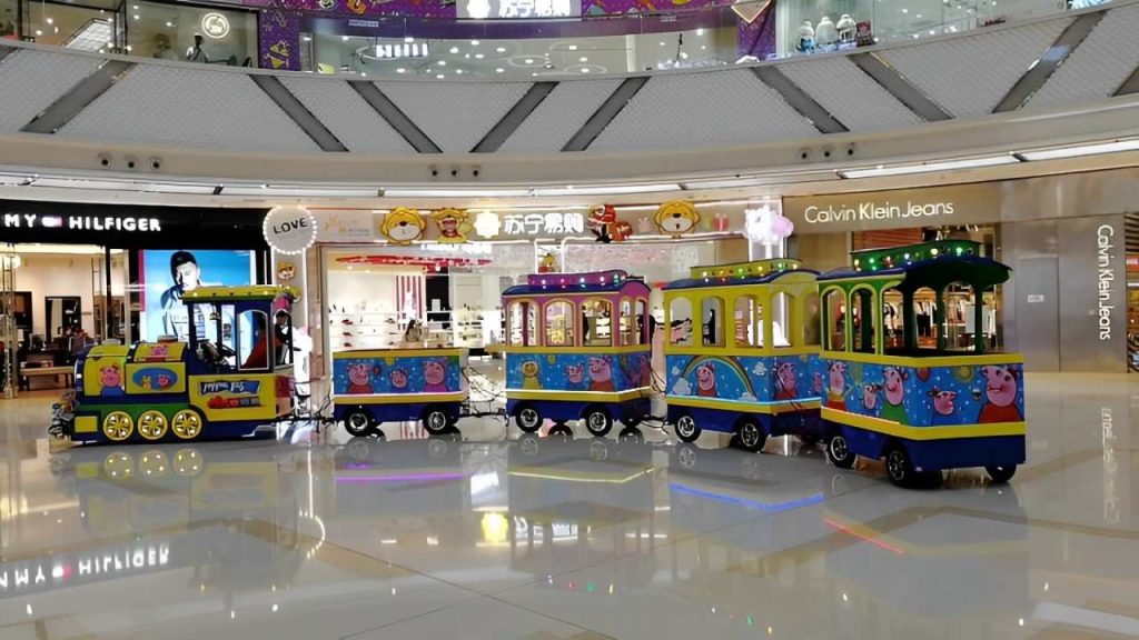 Kiddie Train Ride Manufacturer Peppa Pig Theme Mall Train Ride For Sale