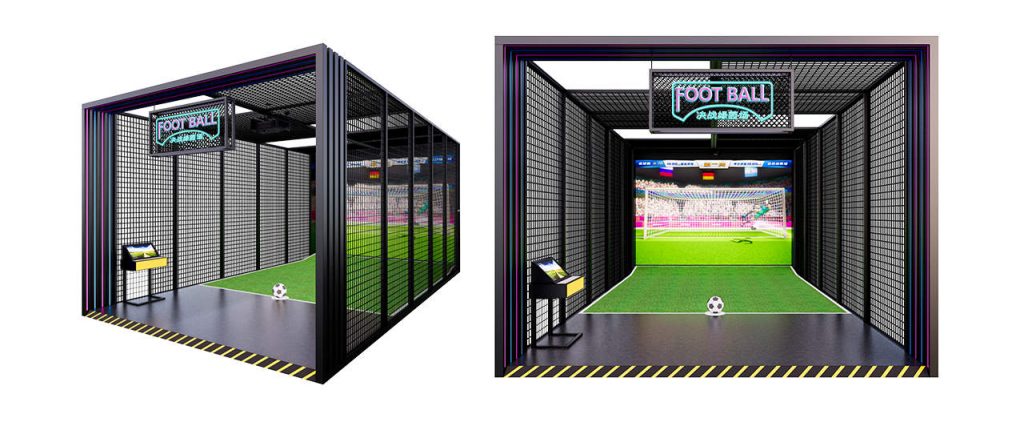 huaqin interactive wall soccer game simulator ar football simulator for ...