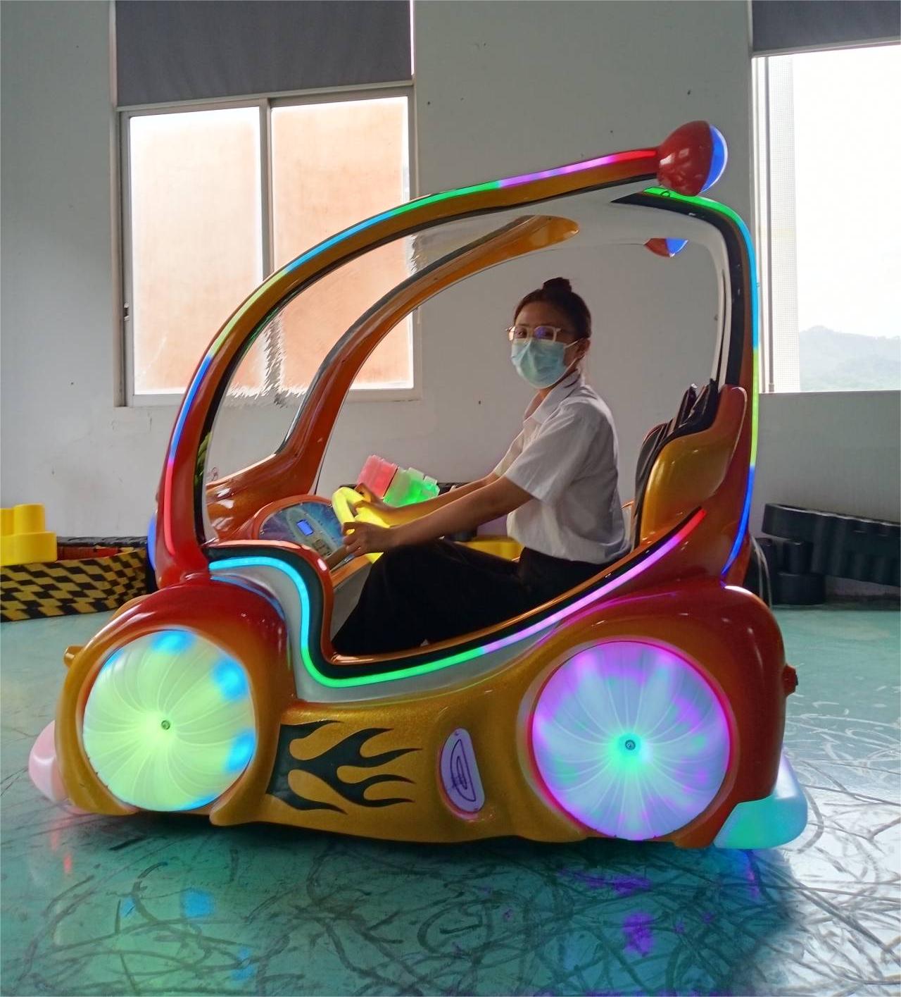 huaqin amusement coin operated kiddie ride factory red universal airship