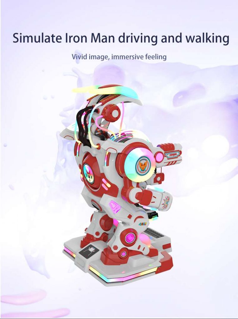 huaqin odm oem playground amusement business battery walking robot 2
